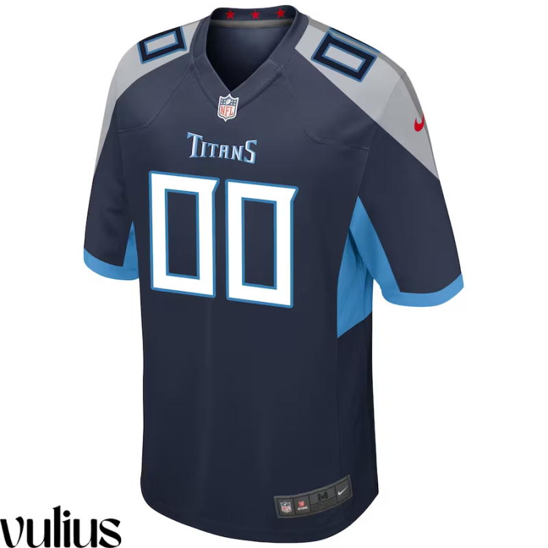 Custom Titans Jersey, Navy Men's Jersey, Home Game Jersey - Vulius NFL ...