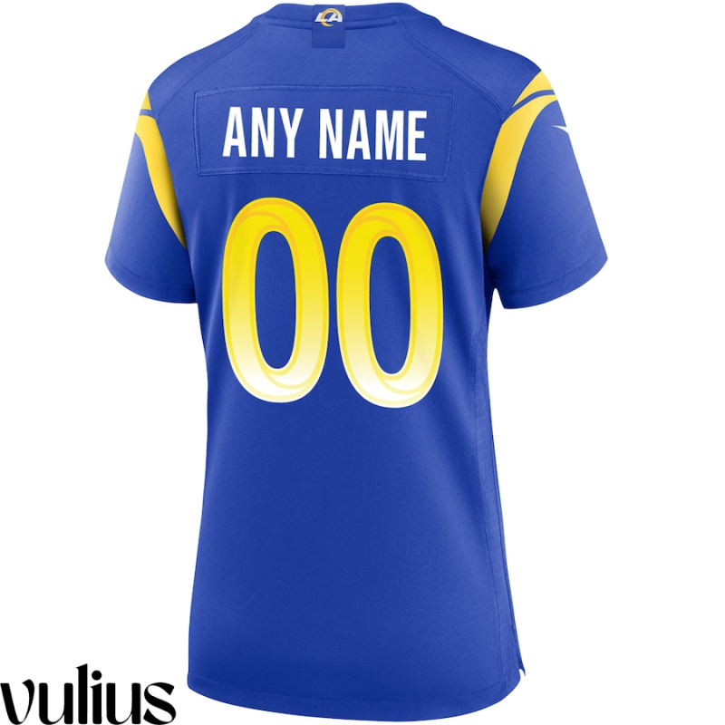 Custom Rams Jersey, Royal Woman's, Home Game Custom Jersey - Vulius ...